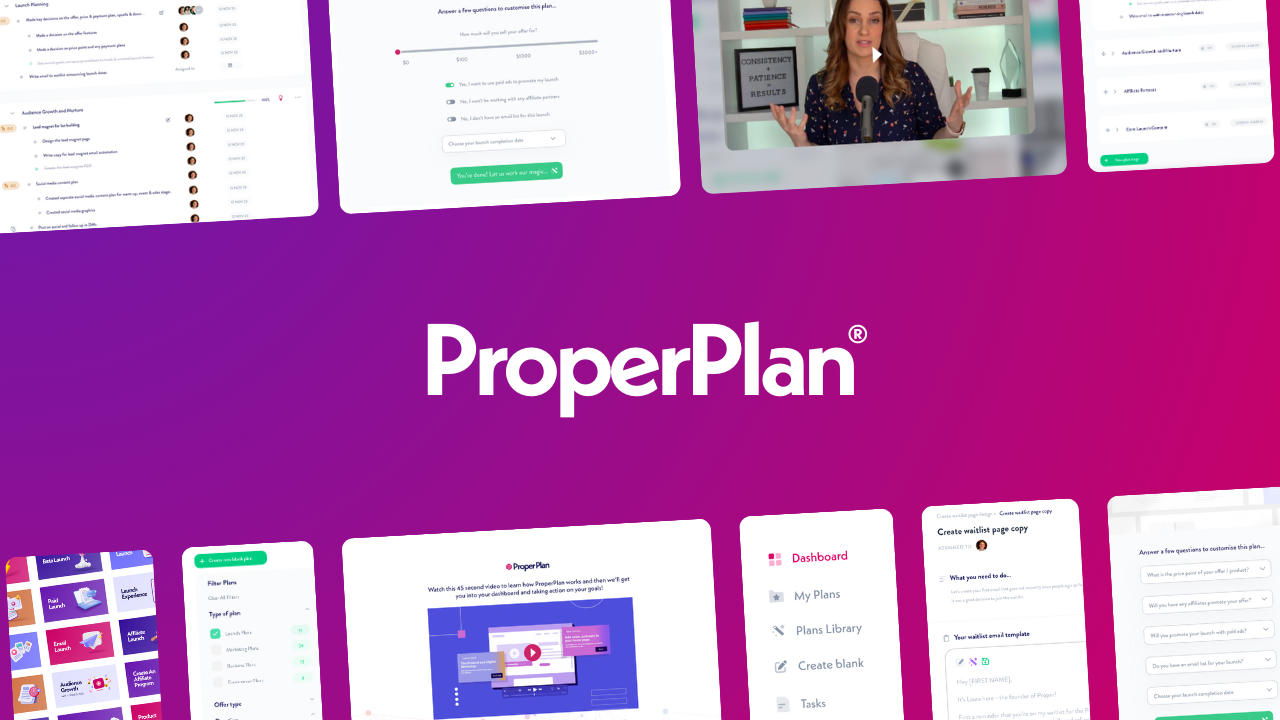 Join The ProperPlan Waitlist For Summer 2024 - ProperPlan